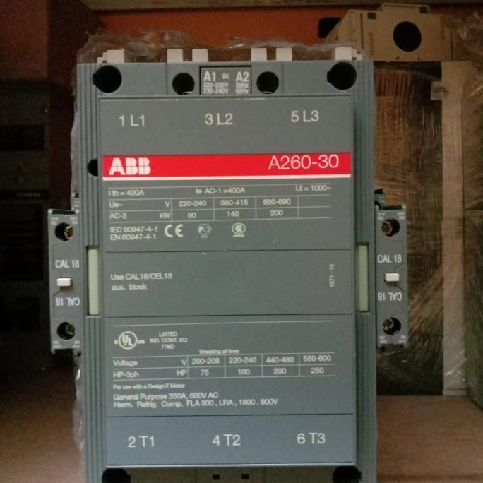 Jual Contactor Abb. A260-30. 400A Coil 220-230V. - Jakarta Barat ...