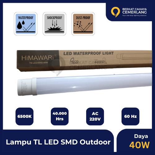 Jual KAP LAMPU TL OUTDOOR 40 WATT WATERPROOF LED SMD PLAFON LAMP 120 CM ...