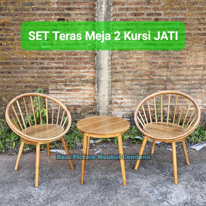 Jual coffee table set minimalis - kursi teras kayu jati - set teras ...