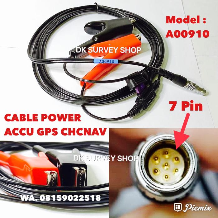 Jual CABLE / KABEL POWER KABEL ACCU KABEL AKI 7 PIN A00910 GPS RTK ...