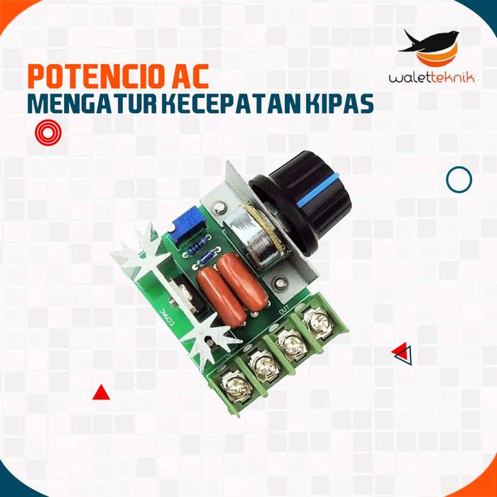 Jual Potensio AC untuk mengatur kecepatan kipas blower pada mist maker ...