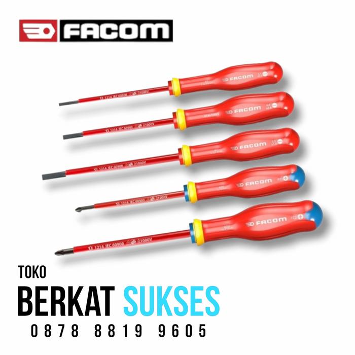 Jual FACOM ATP.J5VE - 5pc Insulated Slotted Phillips Protwist ...