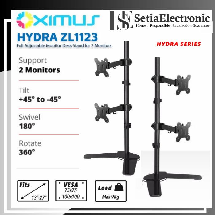 Jual Bracket Dual Monitor 13 - 27 Inch, Atas Bawah Stand Meja ...