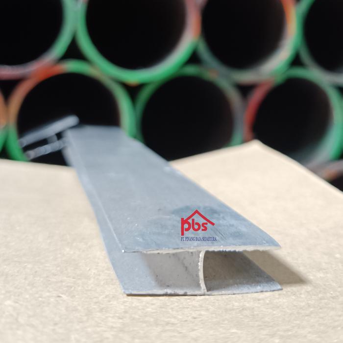 Jual LIS H ALUMUNIUM / SAMBUNGAN POLYCARBONATE / LIS H SILVER / LIS H ...