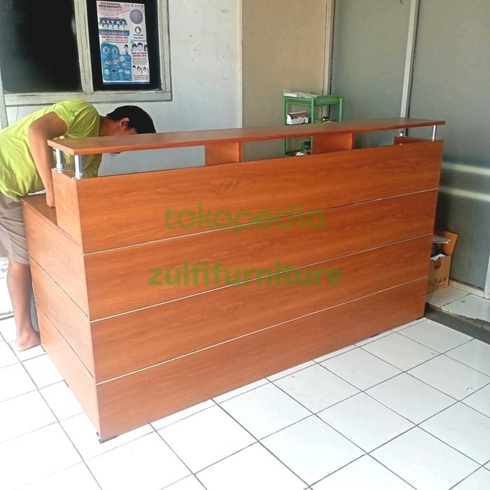 Jual meja resepsionis minimalis panjang 2 meter - Kab. Bogor ...