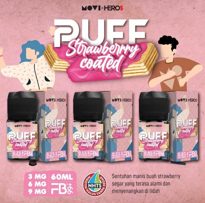 Jual R57 Puff Strawberry Coated Wafer 60ML by MOVI x Hero57 - Liquid ...