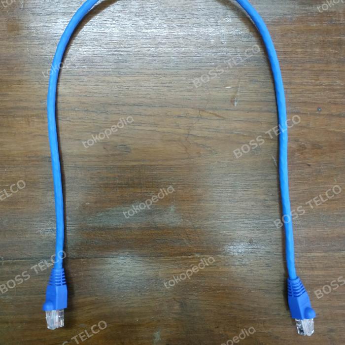 Jual Patch Cord Data UTP Cat6 Warna Biru 50cm/ Kabel Lan 50cm Warna ...
