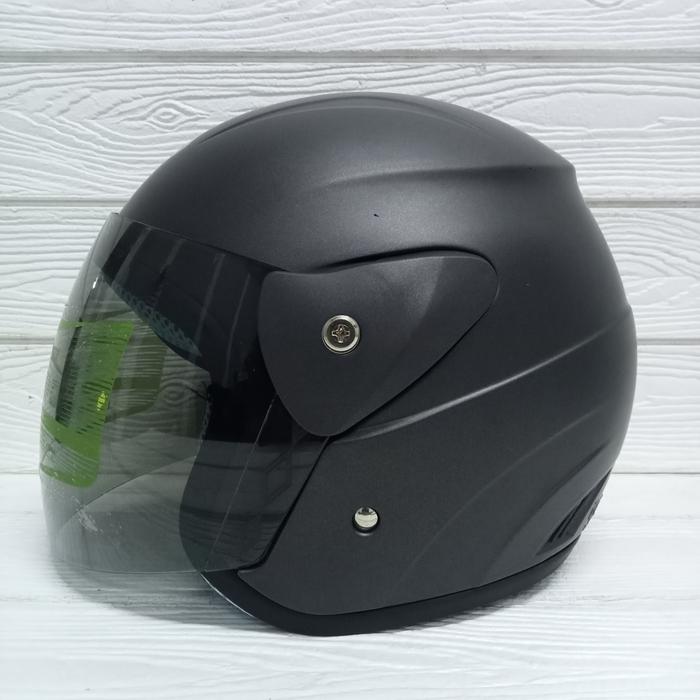 Jual HELM EVOLUTION POLOS ABU GUNMATE DOFF HALF FACE MODEL GM EVO ...