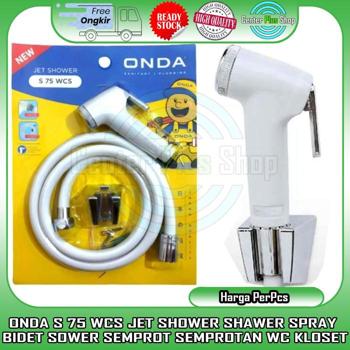 Jual JET SHOWER SOWER CEBOK PUTIH ONDA S 75 WCS SHAWER BIDET SEMPROT ...