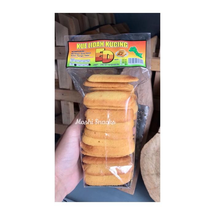 Jual Kue Lidah Kucing Cap ED Asli Bangka / Kue Kering Cookies Lidah ...