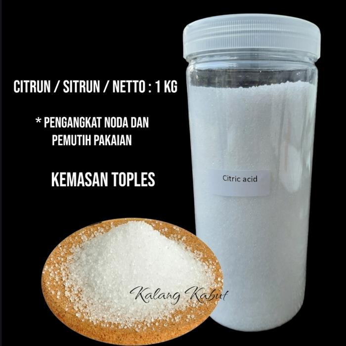Jual Citric Acid - Citrun - Sitrun - kemasan toples 1 Kg - Jakarta ...