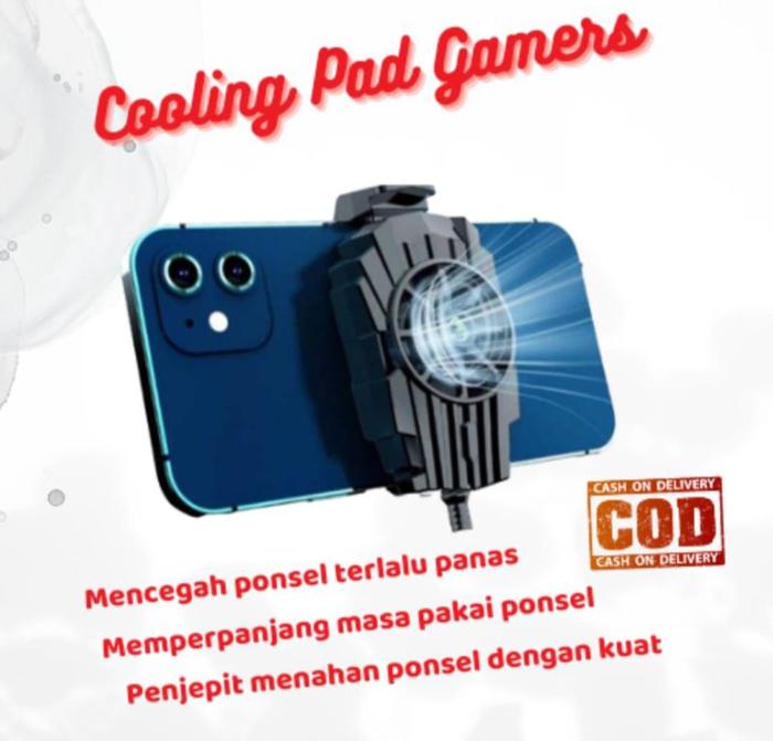 Jual Kipas Angin Pendingin Kuler Hp Untuk Main Game Baterai Cas ...
