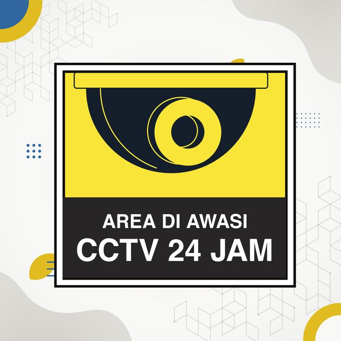 Jual Stiker Area diawasi CCTV 24 jam (ukuran 13.5 x 12.5) - Kota Depok ...