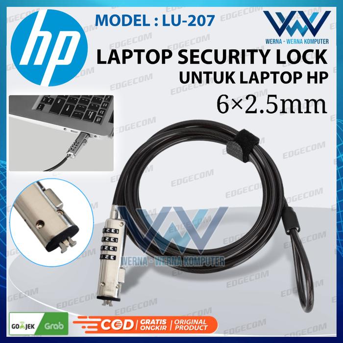 Jual Kunci Pengaman Laptop Security Lock kombinasi untuk laptop HP LU ...