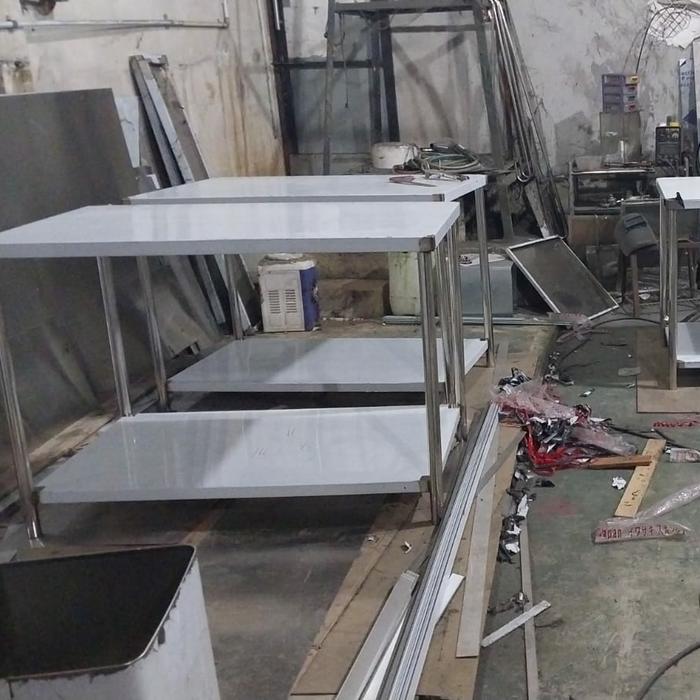 Jual Meja Stainless 2 susun 200x50x80/Meja work table/Meja Kerja - Kab ...