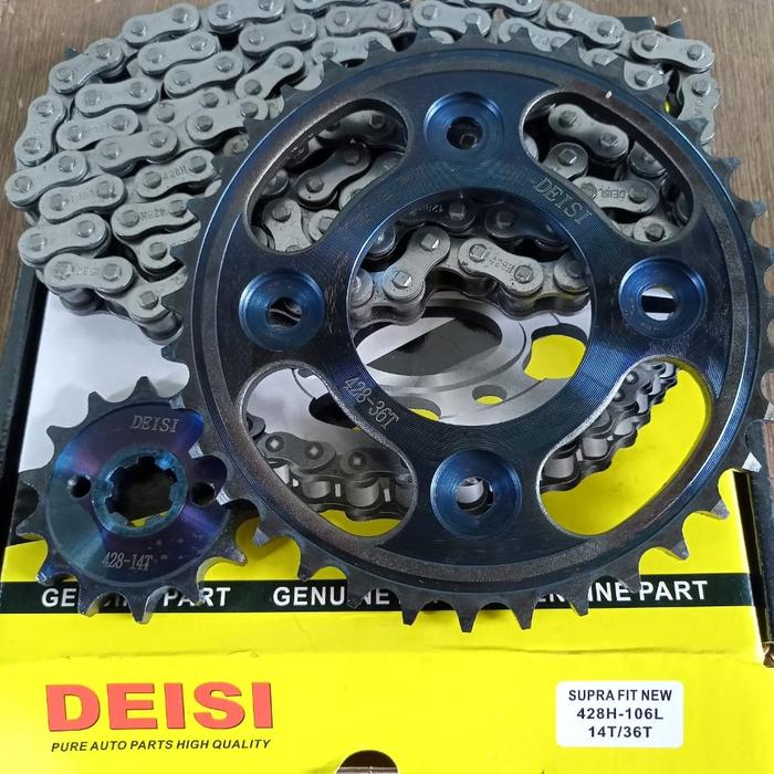 Jual GEAR SET / CHAIN KIT SUPRA FIT NEW/REVO/SUPRA X 125 - Jakarta ...