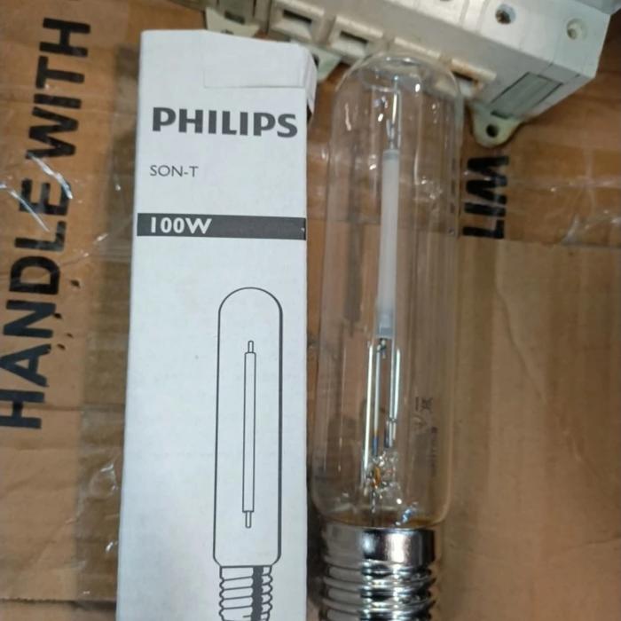 Jual Lampu SON-T SON T 100W E40 Cahaya kuning Original Philips ...