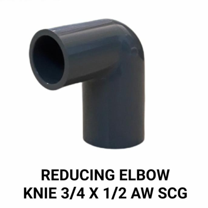 Jual REDUCING ELBOW KENI 3/4 X 1/2" INCH AW SCG KNIE REDUCER KNEE 3/4X1 ...