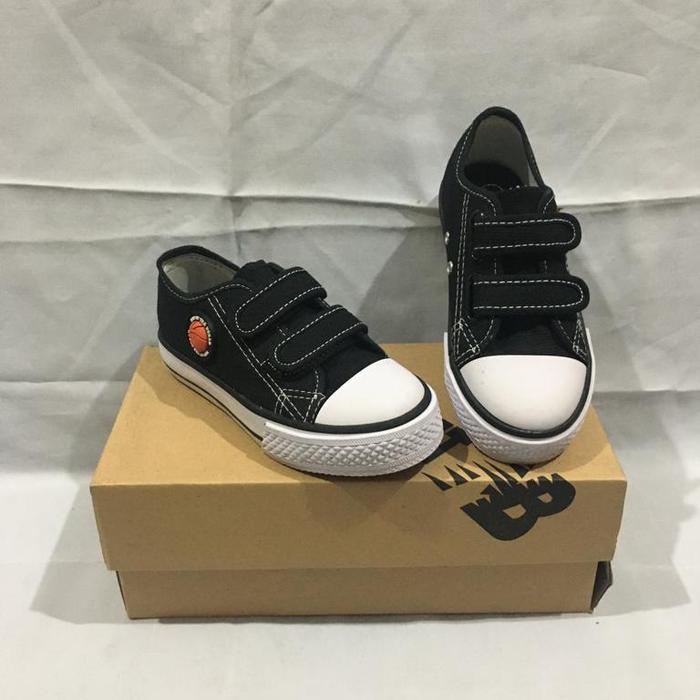 Jual Sepatu sekolah bts anak MB Original Hitam/Putih - Hi tali, 29 ...