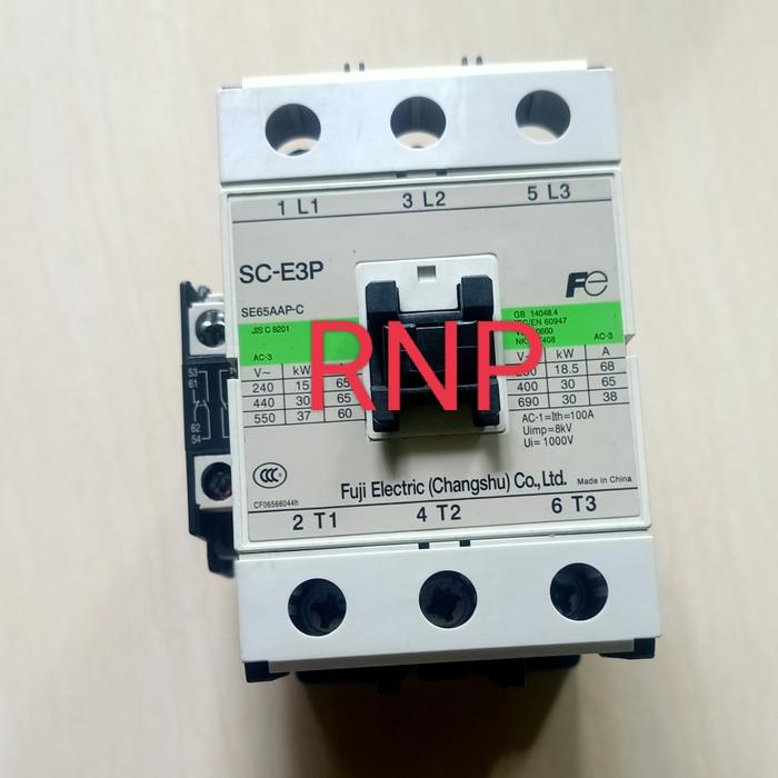 Jual kontaktor fuji electric SC-E3P 3 pole 100a coil 220vac - Jakarta ...