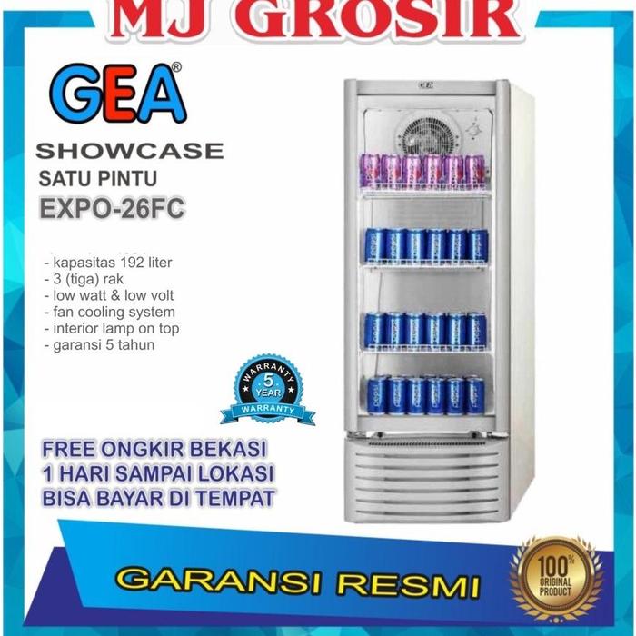 Jual SHOWCASE GEA EXPO 26 FC DISPLAY COOLER KULKAS MINUMAN LOW WATT ...