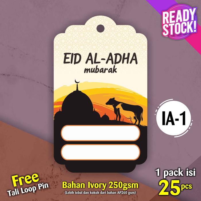Jual Hangtag Hang Tag Idul Adha Kurban Qurban Label Kartu Ucapan - IA-2 ...