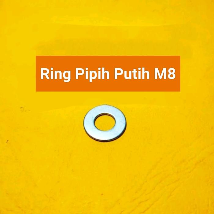 Jual Ring Plat Putih / Ring Pipih Galvanis Putih / Ring Baut Putih ...