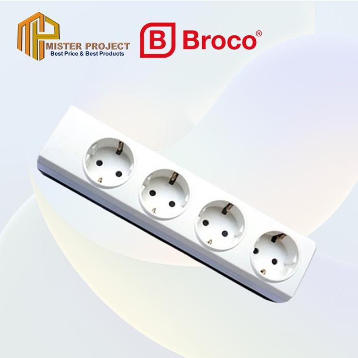 Jual Stop Kontak 4 Lubang Broco Multiple Socket Outlets Stp Kontak ...