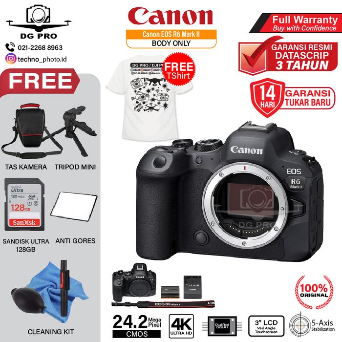 Jual Canon EOS R6 Mark II Body Only Mirrorless Camera - BO Mark 2 Resmi ...