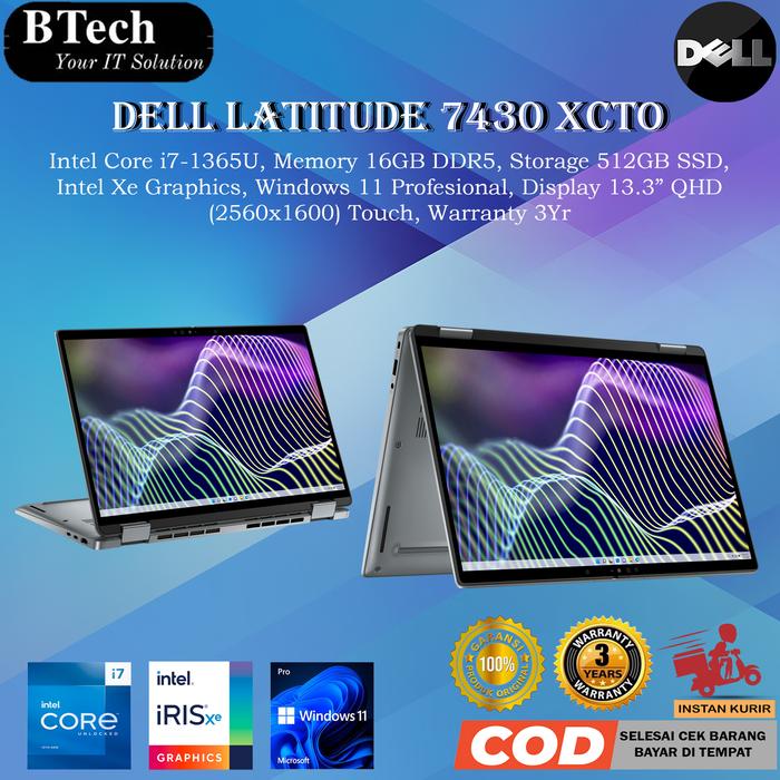 Jual Dell Latitude 7340 XCTO i7-1365U 16GB 512GB SSD W11P 3YR - Jakarta ...