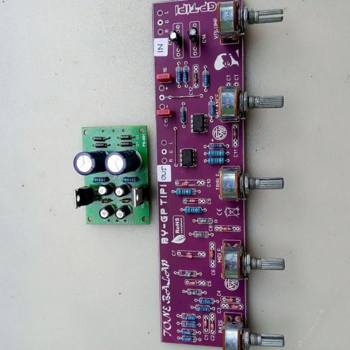 Jual MI Tone Control balap stereo + Power suplay 12v simetris MI - Kota ...