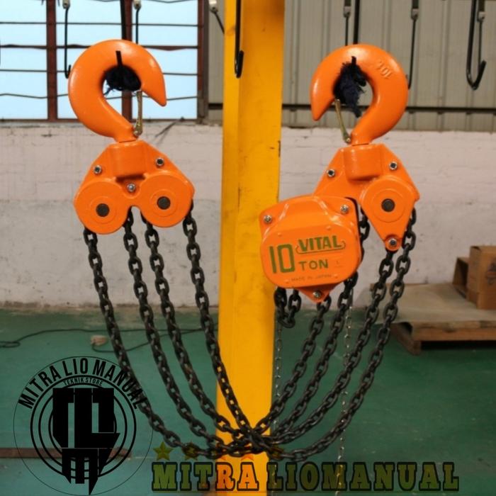 Jual CHAIN BLOCK VITAL VP5 KAPASITAS 10 TON x 5 METER ORIGINAL JAPAN ...