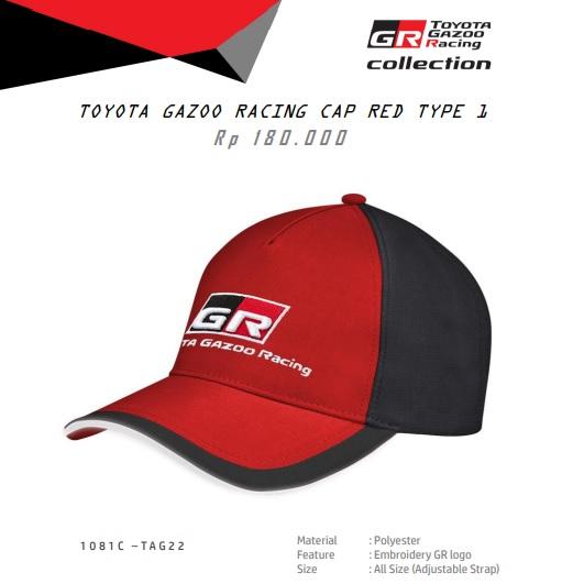 Jual Topi Toyota Official GR Black Red type 1 - Kota Medan - TOYOTA ...
