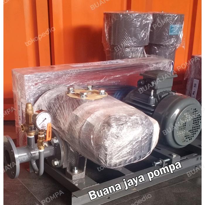 Jual ROOT BLOWER SHOWFOU RLC 50 THREE LOBES MOTOR TECO 4KW 5.5HP 380V ...