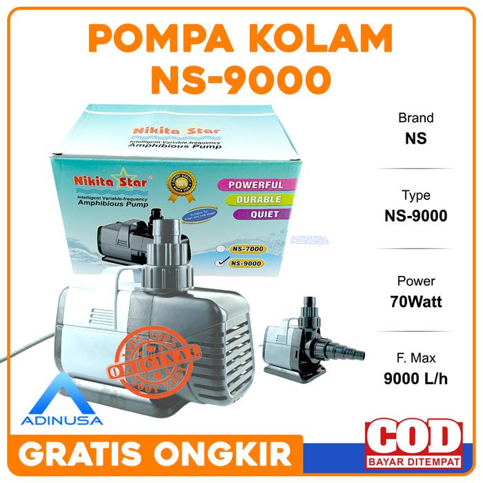 Jual POMPA KOLAM CELUP NIKITA STAR NS-9000 NS 9000 AQUARIUM AMPHIBIOUS PUMP - Jakarta Timur ...