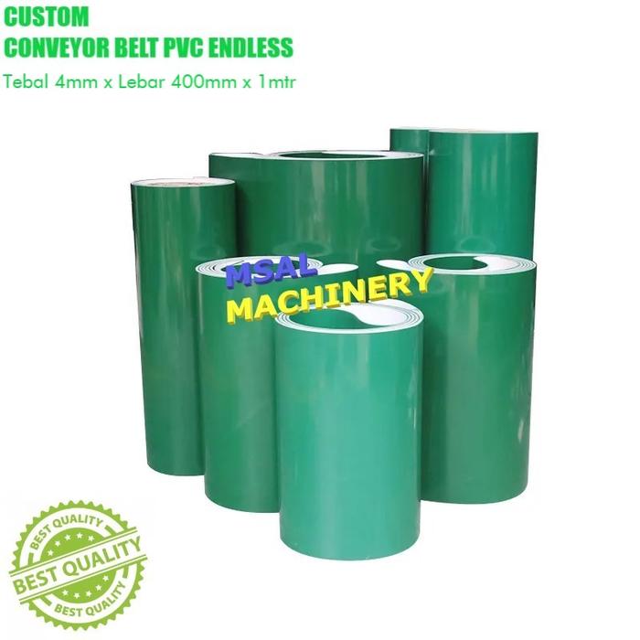 Jual CONVEYOR BELT PVC HIJAU 4MM LEBAR 400MM / 40 CM ENDLESS - Kab ...