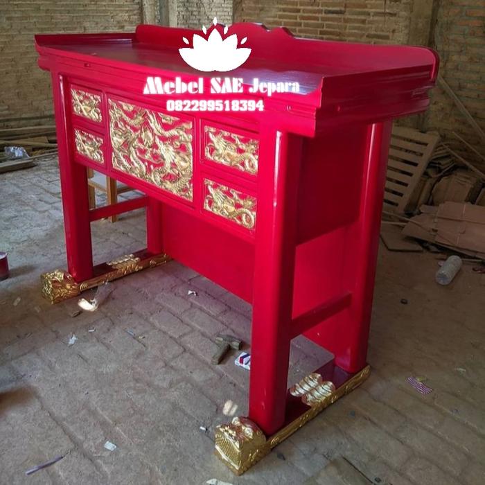 Jual Meja Sembahyang Meja Altar Ukiran Kepala Naga Kayu Jati - Kab ...