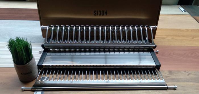 Jual rak piring stainles kitchen set 60cm / rak piring atas / kabinet ...