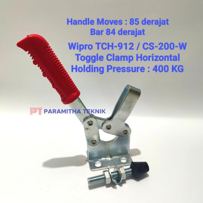 Jual Toggle clamp horizontal 400 kg TCH 912 klem togle toogle TCH-912 ...