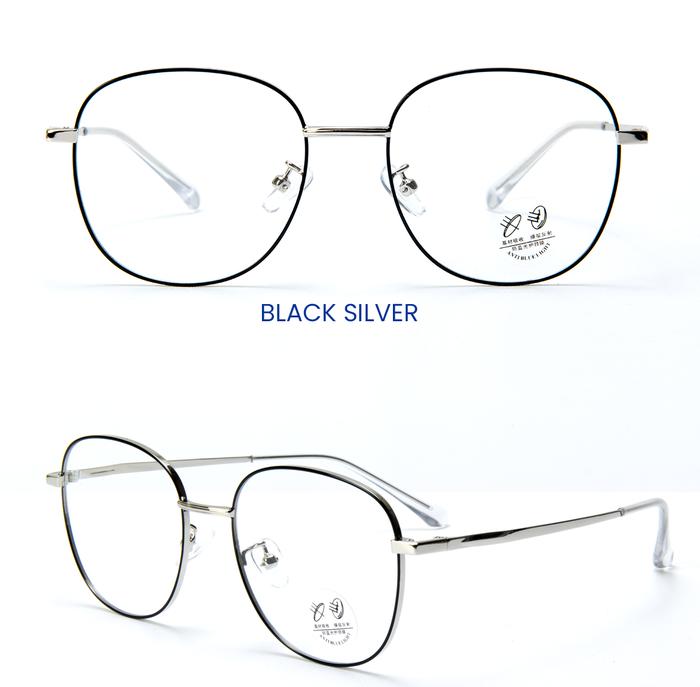 Jual Kacamata Frame Bulat Metal PC Lensa Photocromic Blueray Glasses ...