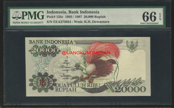 Jual Uang Kuno 20000 Rupiah Cendrawasih Cengkeh PMG - Jakarta Selatan ...
