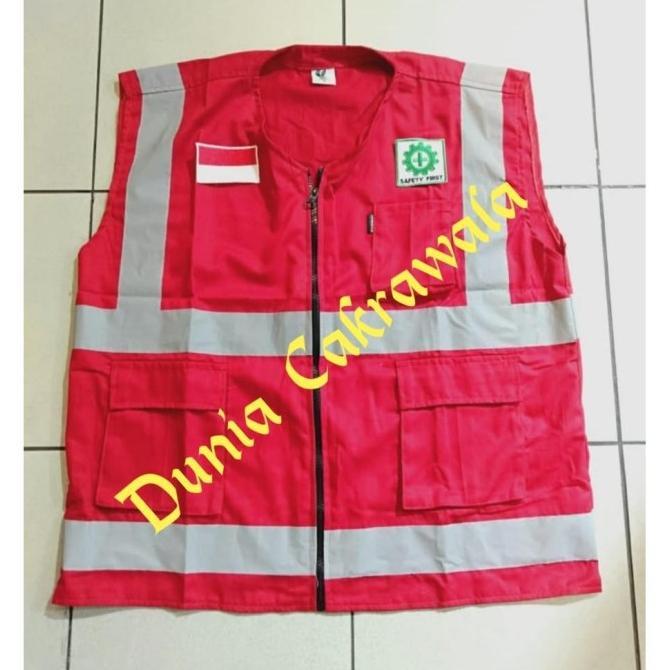Jual ROMPI PROYEK ROMPI SAFETY BAHAN DRILL PLUS LOGO K3 DAN LOGO ...