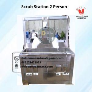 Jual Manual Scrub Station 2 Person Scrubstation Sink Medis MOT Pedal ...