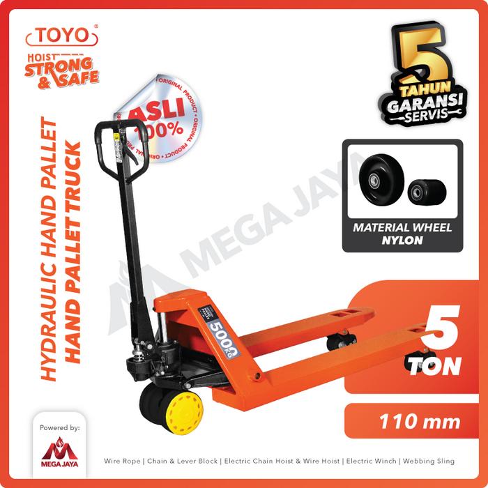 Promo Hydraulic Hand Pallet Truck Trolley 5 Ton / 5000 Kg TOYO Cicil 0% ...