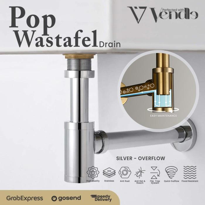Jual Pipa Wastafel Overflow Pop Up Drain Stopper Pipa Sink Washtafel ...