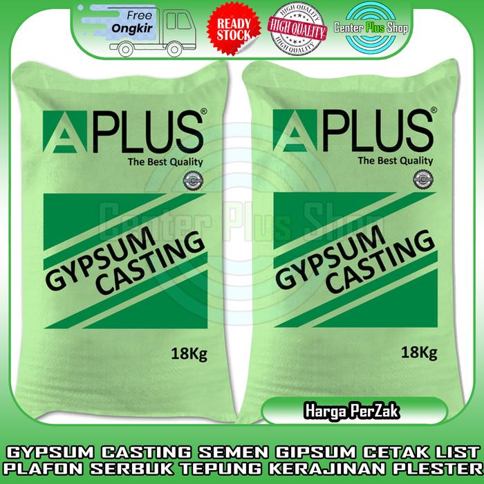 Jual A PLUS GYPSUM CASTING BUBUK CETAKAN LIST PROFIL PATUNG 18 KG ...