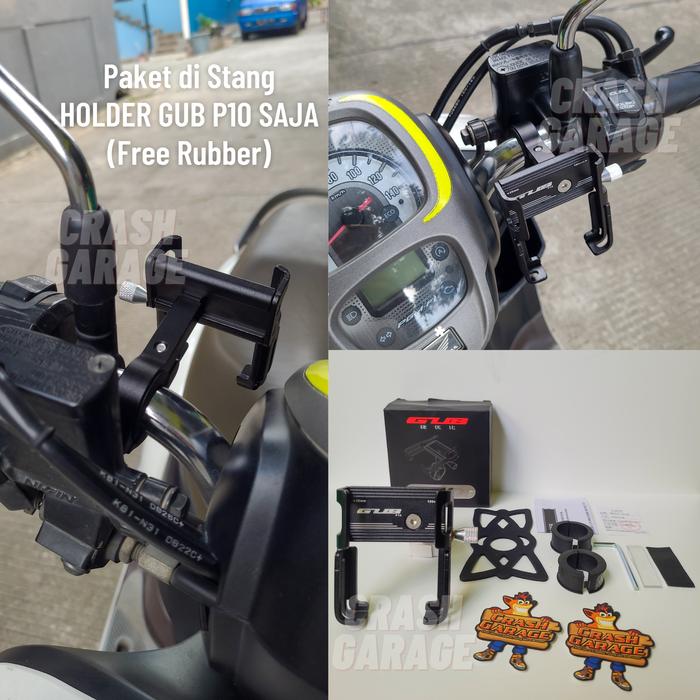 Jual GUB P10 - Holder GUB P10 - Phone Holder HP motor GUB Alumunium ...