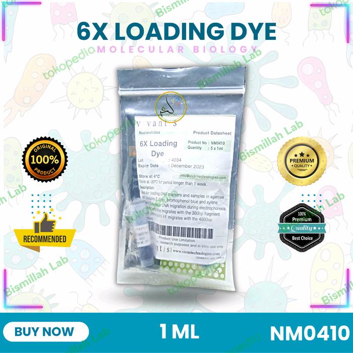 Jual 6X Loading Dye (with Xylene Cyanol Gel Loading Dye), 1 ml - Kab ...
