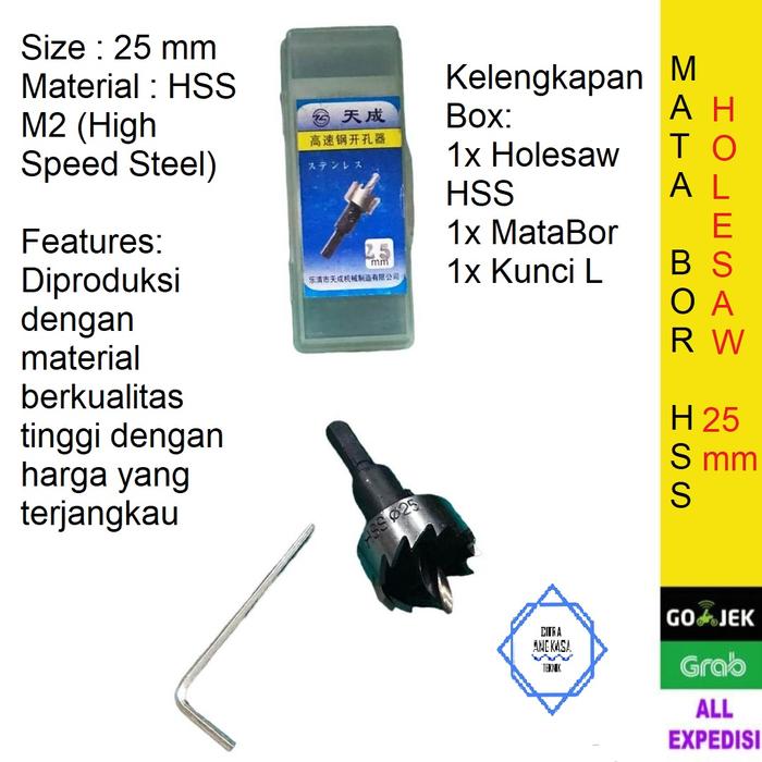 Jual Mata bor holesaw hss 25mm heavy duty - Jakarta Utara - Citra ...