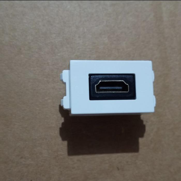 Jual MATA OUTLET PORT STOP KONTAK COLOKAN HDMI KUNING MALE TO FEMALE ...